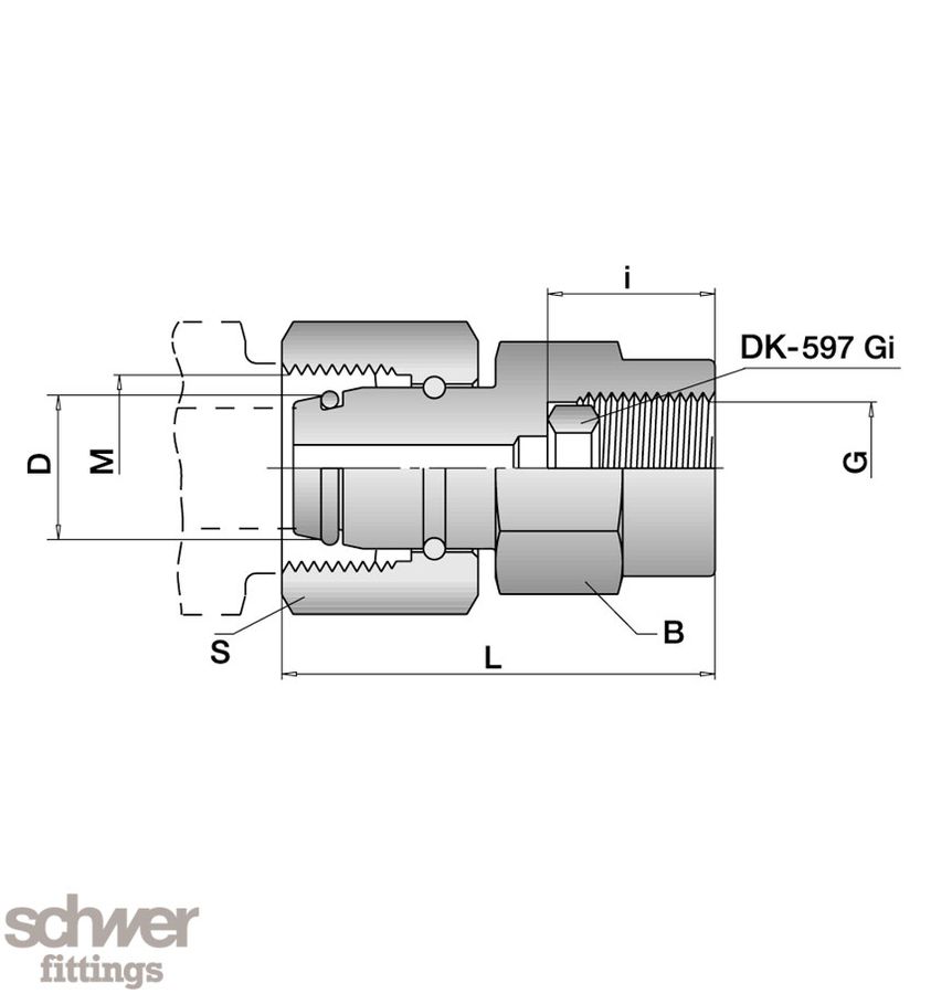 Pressure Gauge Connection Union - schwer.com - Schwer Fittings